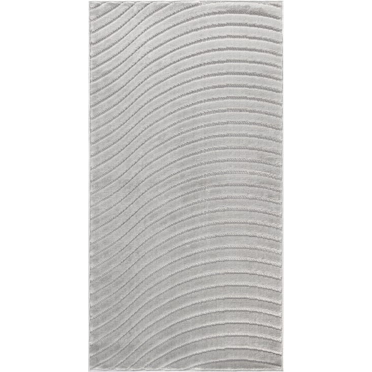 Tapis d'Intérieur/Extérieur Scandinave Moderne Gris 80x150 Ayumi ...