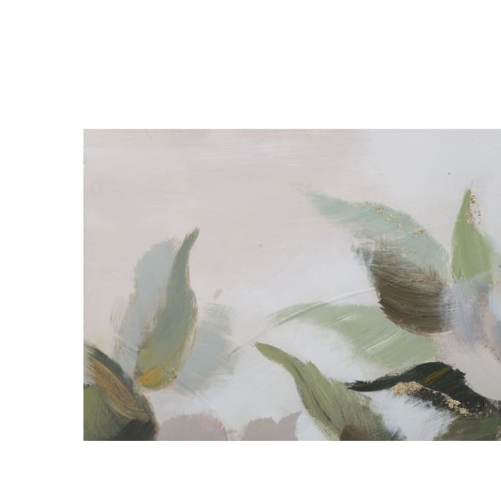 Dipinto su tela multicolore fiori cm 80x3,7x100 FLOWER & LEAF | Maisons ...