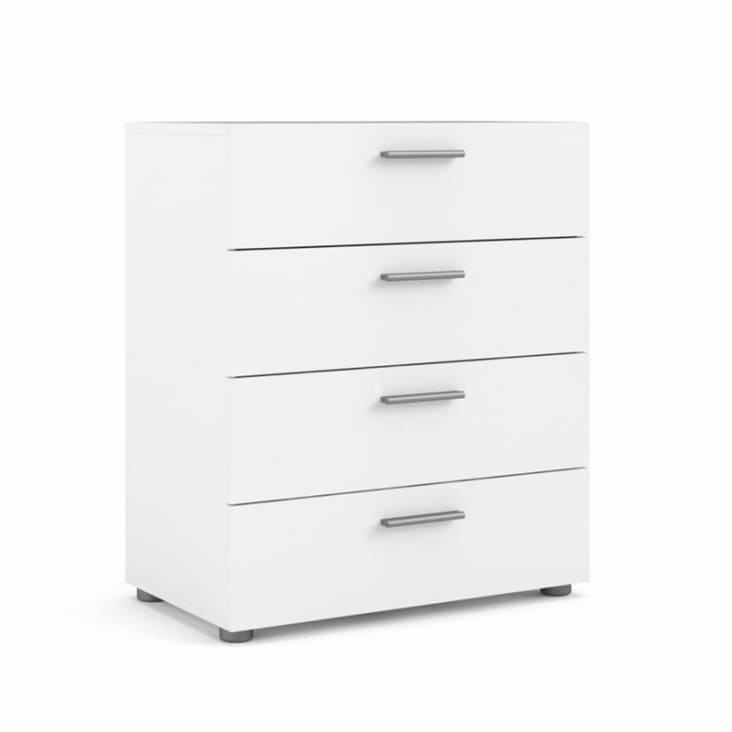 Cassettiera moderna bianco o beige cm 70x40 82h PEPE | Maisons du Monde