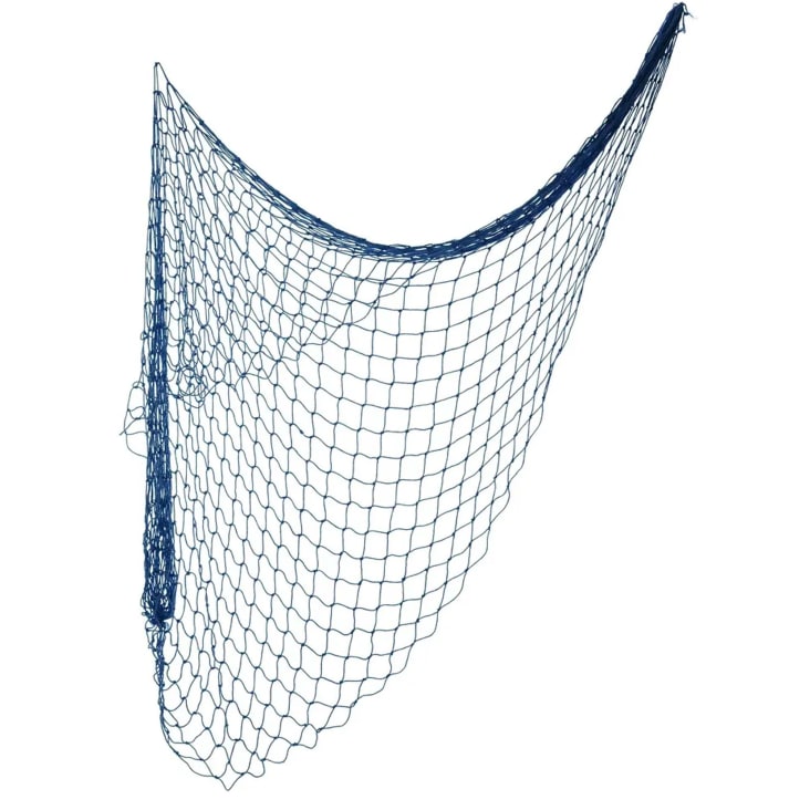 Filet de pêche décoratif en coton bleu 150x200cm | Maisons du Monde