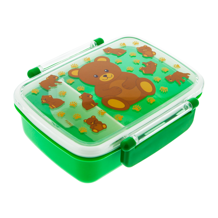 Snack box Ours brun silicone 15 x 12 x 5 cm My petit snack | Maisons du ...