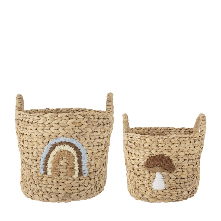 Cestini in giacinto d'acqua naturale ( Set di 2 ) Agnes | Maisons du Monde