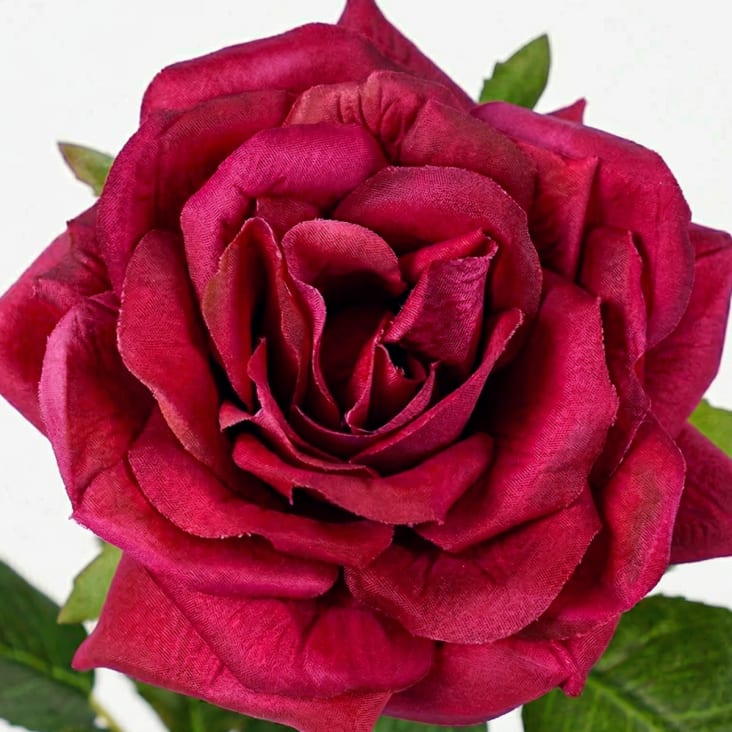 Tige de rose rosie artificielle rouge framboise H50 Rosie | Maisons du ...
