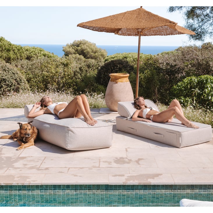 Parasol 3x2m fibre de coco | Maisons du Monde