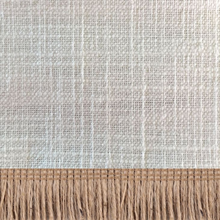 Sofá modular - desenfundable 3 plazas - algodon con franja | Maisons du ...