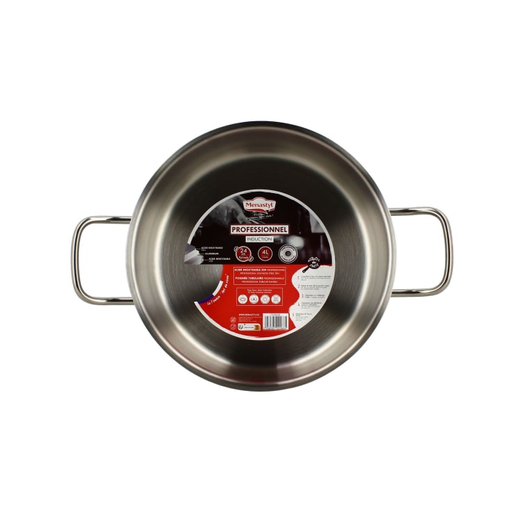 Marmite professionnelle en inox 24cm - tous feux Professionnel ...