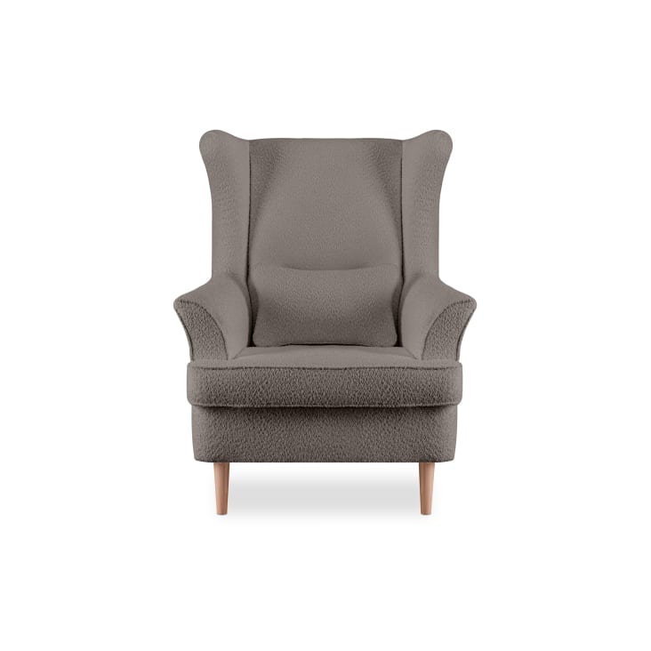 Klassischer Sessel mit Sitzhocker, Beige STRALIS | Maisons du Monde