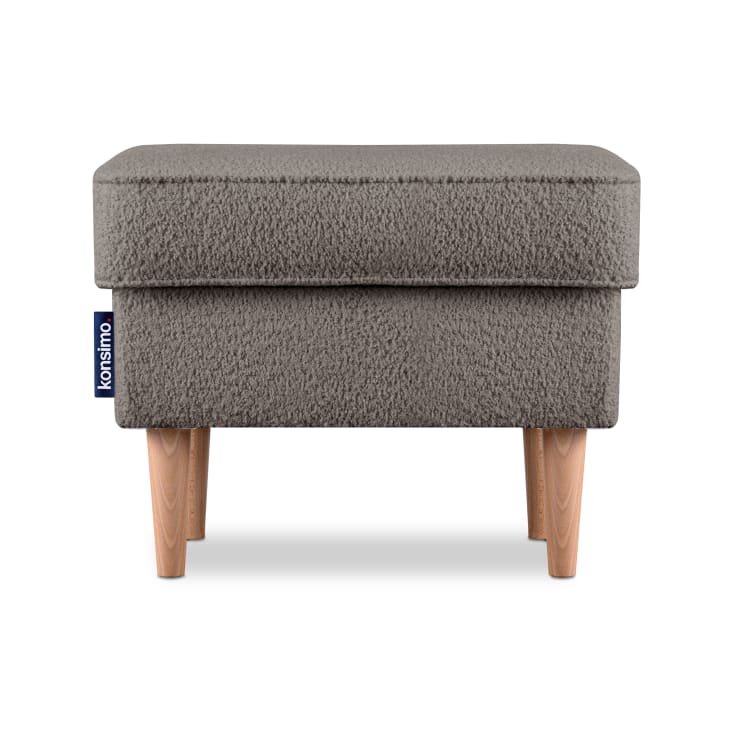 Klassischer Sessel mit Sitzhocker, Beige STRALIS | Maisons du Monde