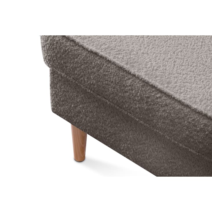 Klassischer Sessel mit Sitzhocker, Beige STRALIS | Maisons du Monde