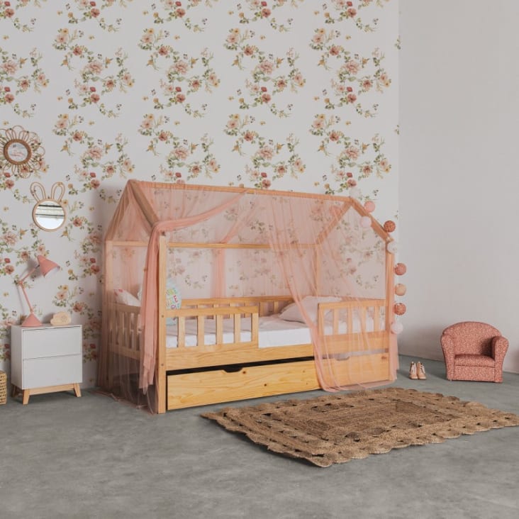 Dosel para swayer y montessori tul rosa viejo 200x167cm | Maisons du Monde