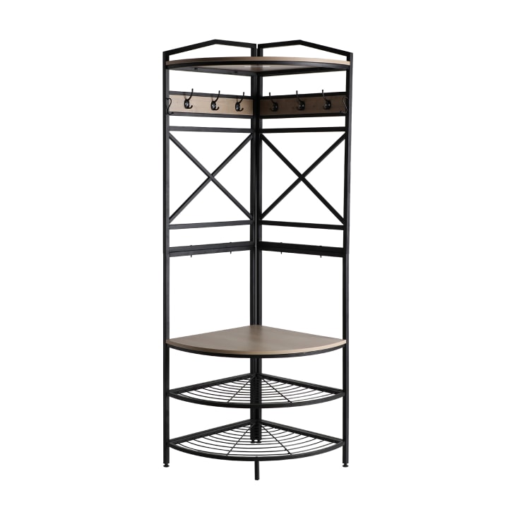 Attaccapanni in ferro nero 60x60x184 cm HENCHE | Maisons du Monde
