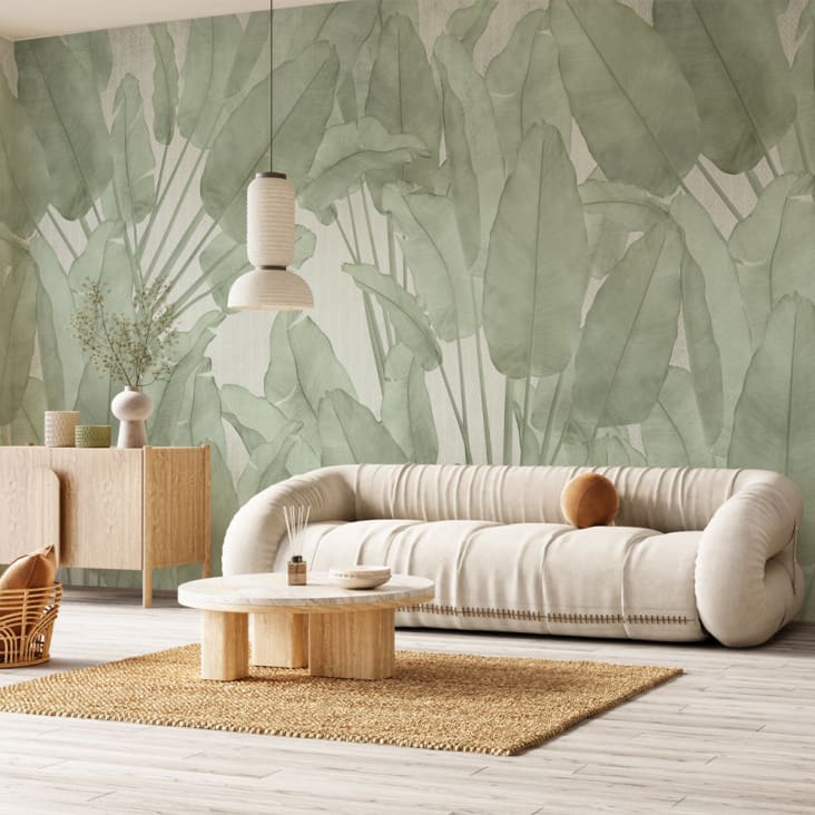 Carta da parati TNT Goffrata Stile natura Salvia 200x300 cm | Maisons ...