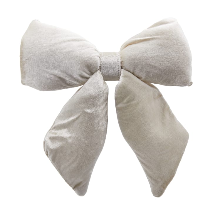 Fiocco effetto velluto imbottito decorazione per albero, Bianco, Small ...