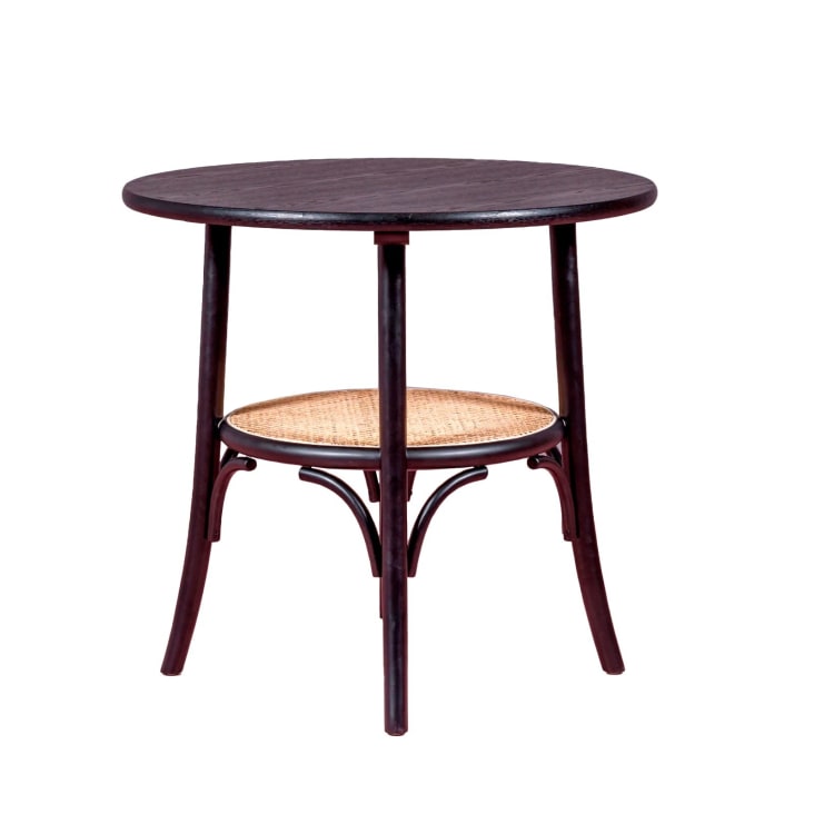 Runder Retro-Tisch im Vintage-Stil, schwarz Oldhouse | Maisons du Monde