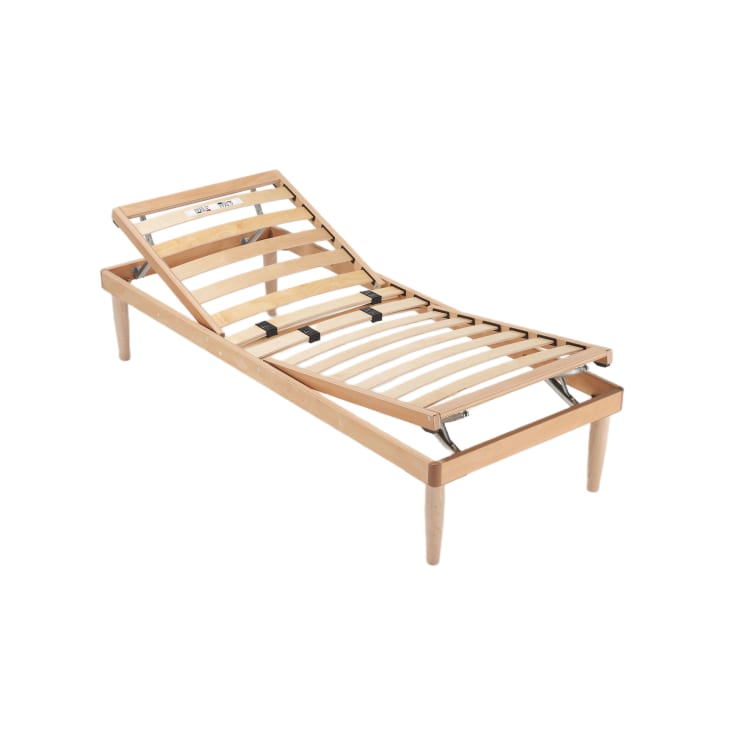 Rete Singola 80x200 in Legno Naturale Faggio Alzata Manuale ORANGE ...