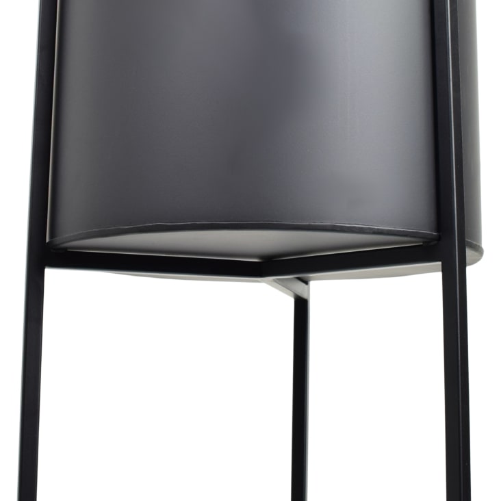 Pflanzgefäß aus Metall, 88x32x32 cm, Schwarz | Maisons du Monde