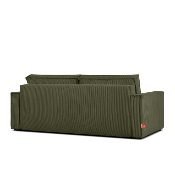 Schlafsofa in Pet Friendly Cord-Stoff, oliv NAPI | Maisons du Monde