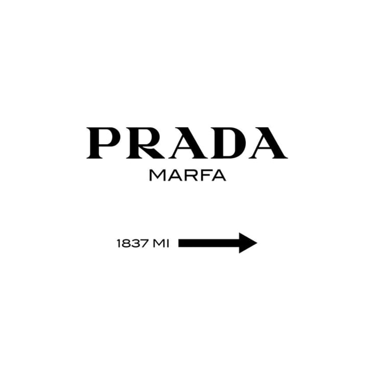 Poster Prada Marfa 70x100cm ARTESTA | Maisons du Monde