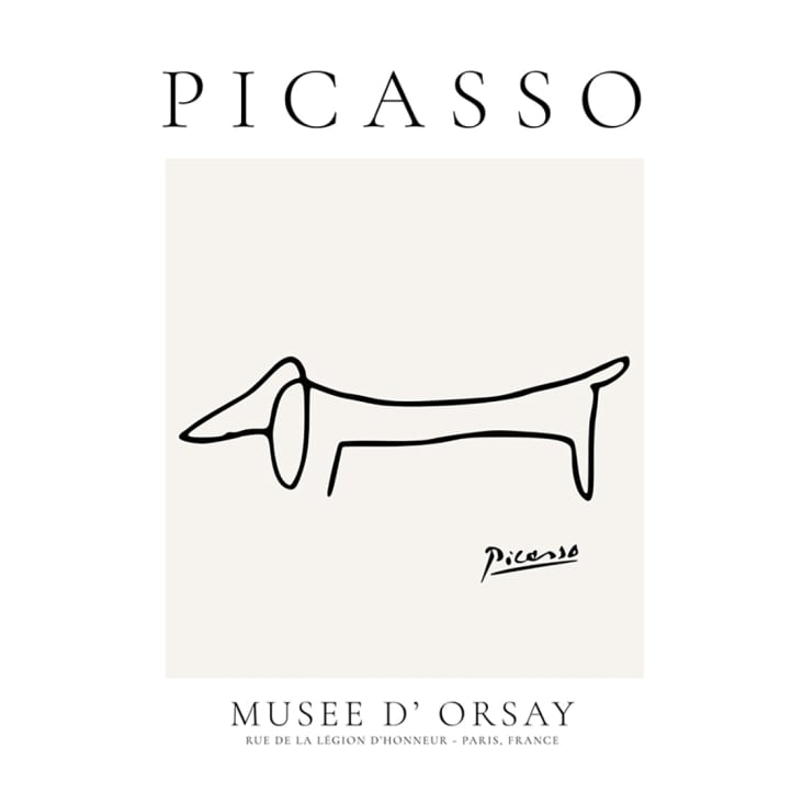 Poster Pablo Picasso Animals Drawing Dog 20x30cm SEVEN WALL ART ...