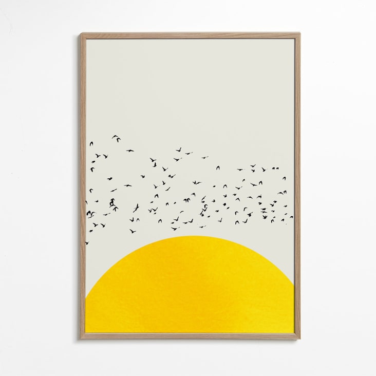 Lámina decorativa a thousand birds 20x30cm KUBISTIKA | Maisons du Monde