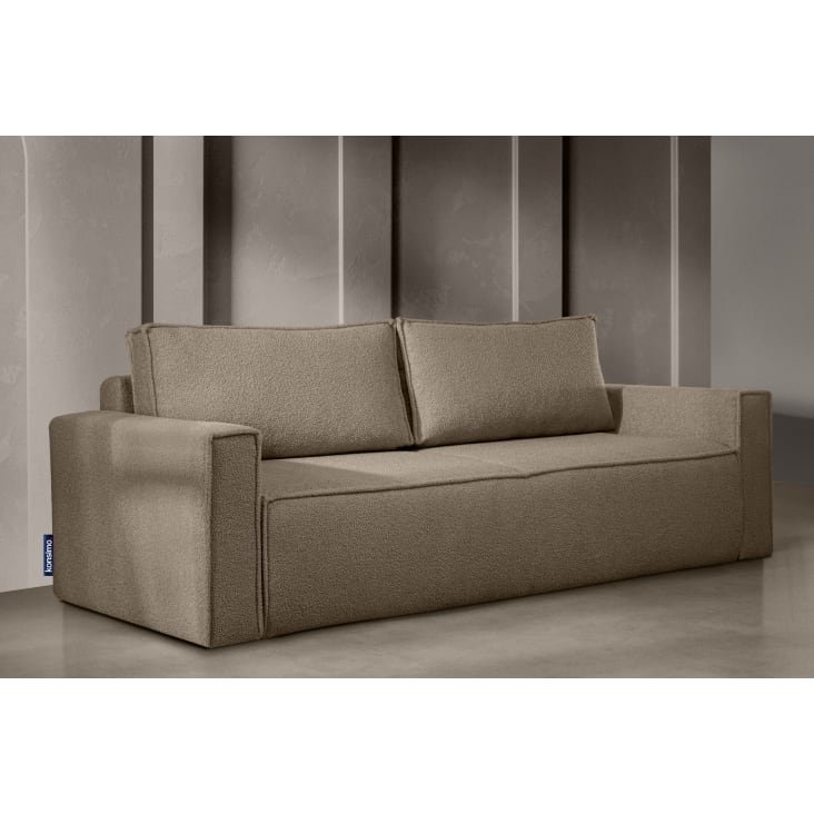 Sofa 3 Sitzer, mit Schlaffunktion, Modern, dunkelbeige NAPI II ...