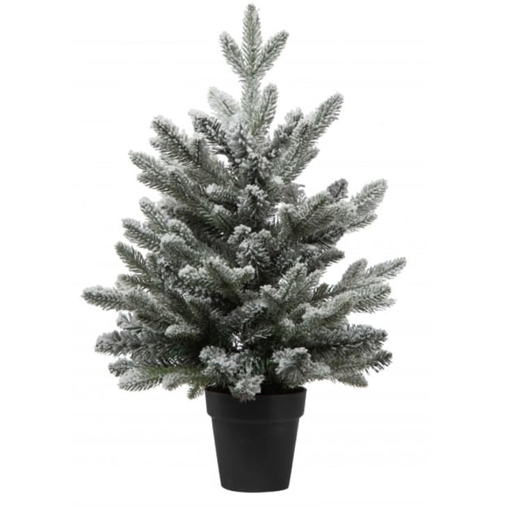 Albero di natale pinetto innevato in PE Real Touch + Flock h 60 cm ...