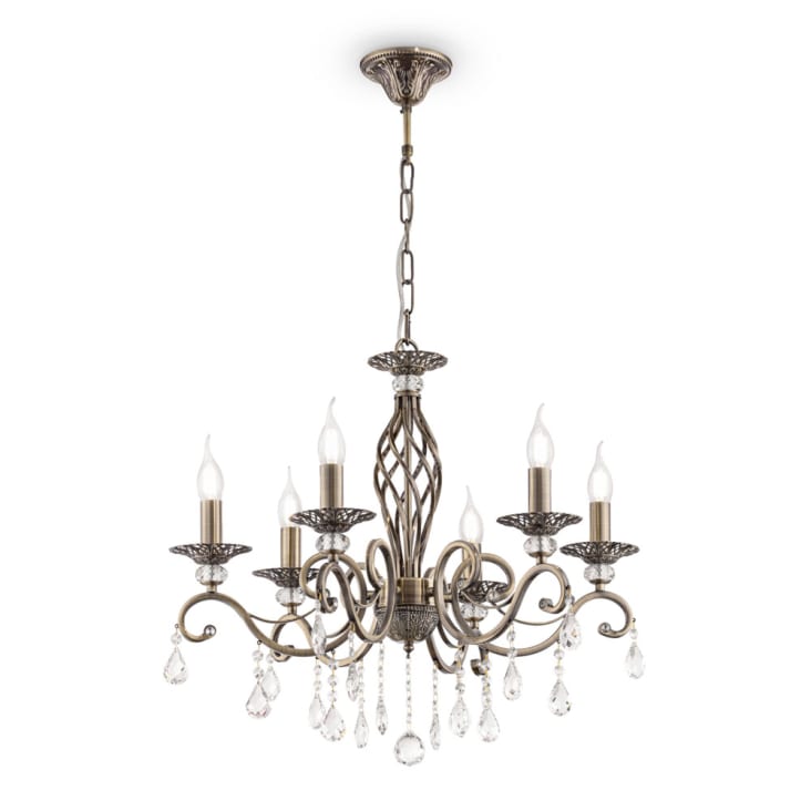 Lampadario Classico Grace Metallo Ottone 6 Luci GRACE | Maisons du Monde
