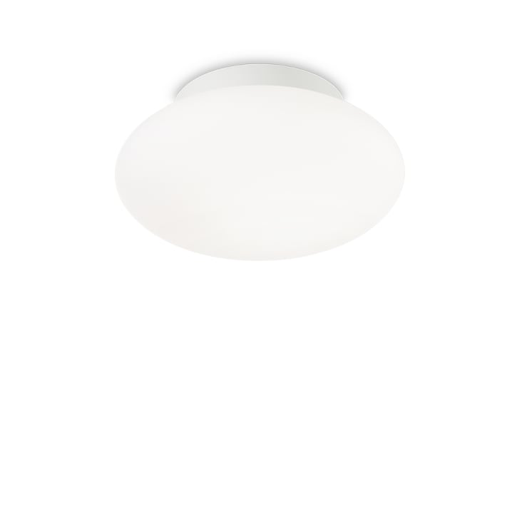 Plafoniera Moderna Bubble Alluminio-Materie Plastiche Bianco 1 Luce E2 ...