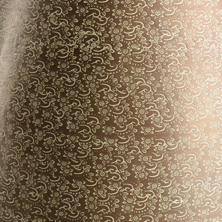 Vase B40cm H70cm altgrün Blumenmuster Honore | Maisons du Monde