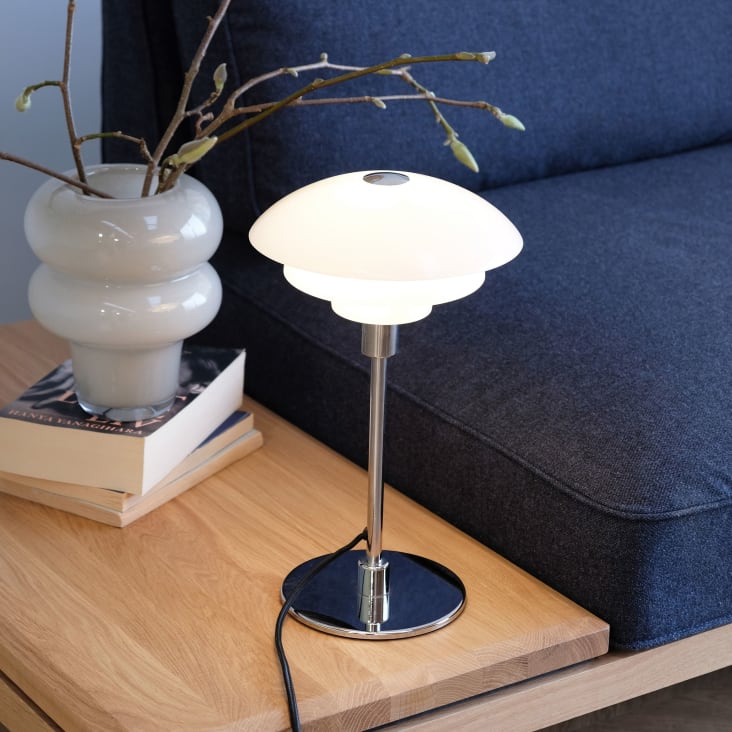 Lampe à poser en opale blanc Morph | Maisons du Monde