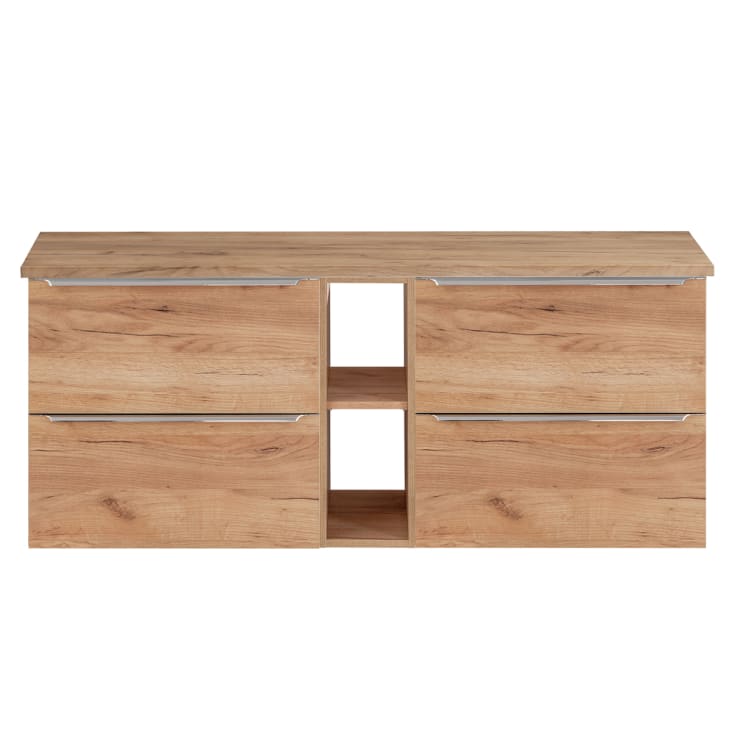 Mobile bagno senza lavabo effetto legno marrone 140cm April | Maisons ...