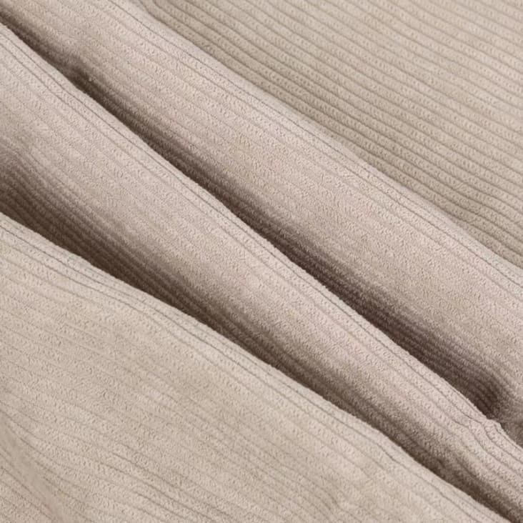 Puf de pana beige 100cm | Maisons du Monde