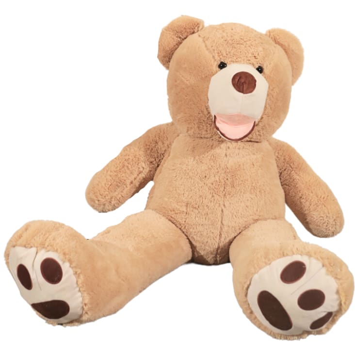 Oso De Peluche Gigante Puf Beige 160 Cm Puf Maisons Du Monde