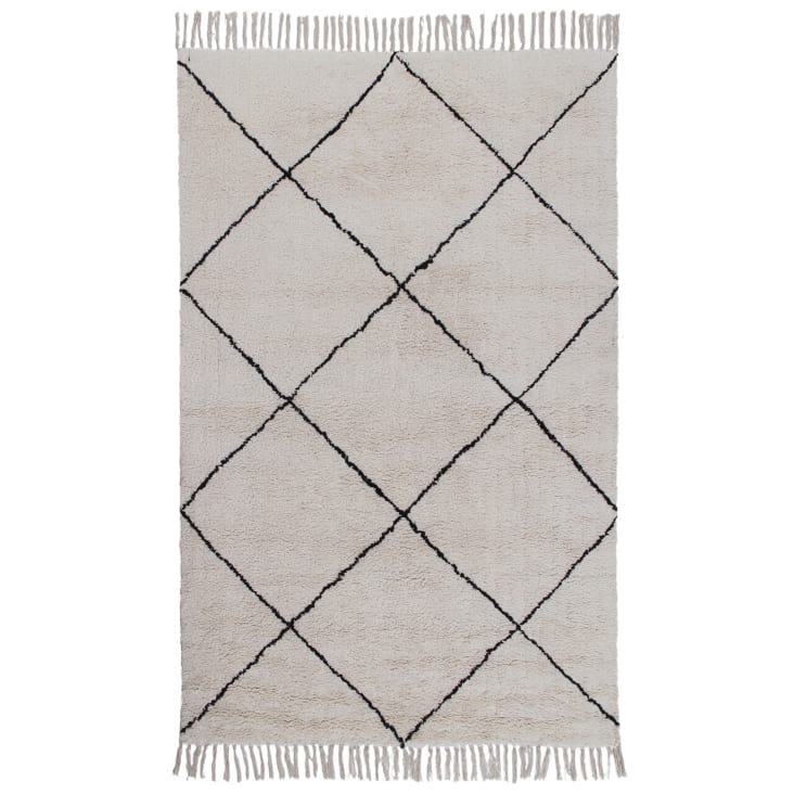 Tapis de style berbère tufté en coton Blanc 160x230 cm Cataz | Maisons ...