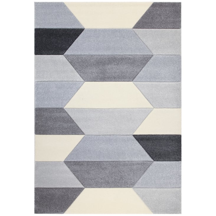 Tappeto Arredo in tessuto Grigio 120x160cm Carve | Maisons du Monde