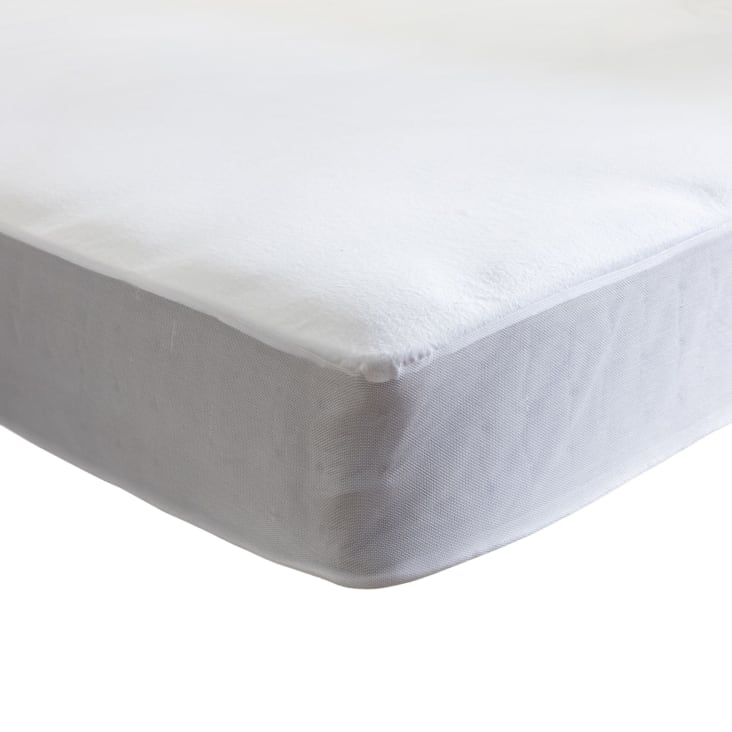 Protège matelas coton bio molleton bonnet 27 120x200 cm | Maisons du Monde
