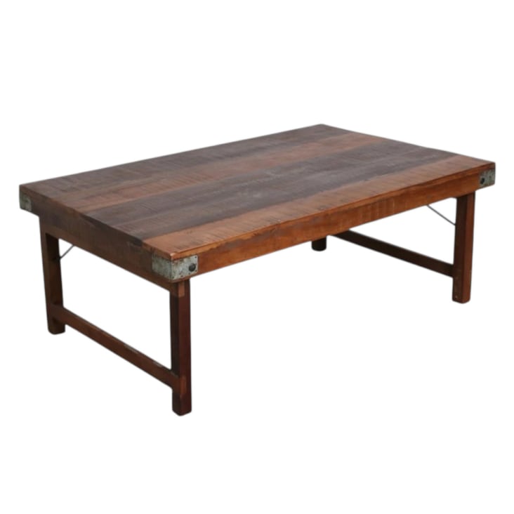 Table basse en bois antique pliante Vintage | Maisons du Monde