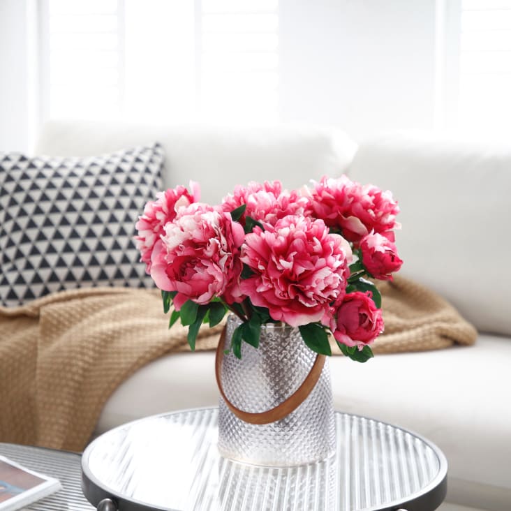 Tige de pivoine artificielle blanche H35 | Maisons du Monde