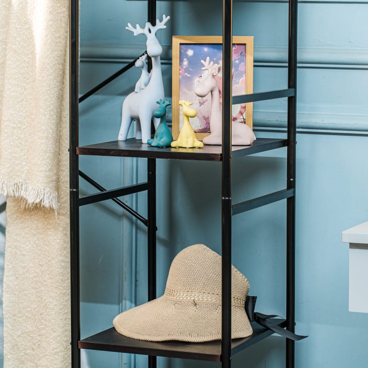 Industrielle Flurgarderobe aus Metall Schwarz | Maisons du Monde