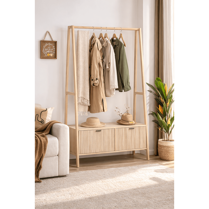 Flurgarderobe aus Holz Braun | Maisons du Monde