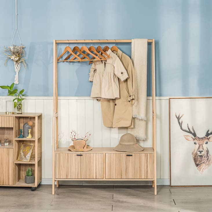 Flurgarderobe aus Holz Braun | Maisons du Monde