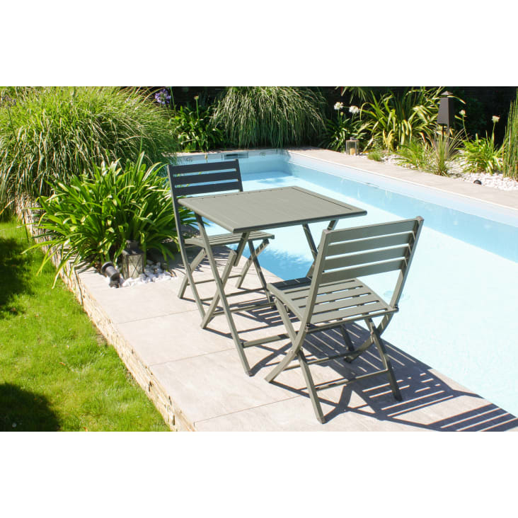 Set mit 2 Gartenstühlen ausem Aluminium Marius | Maisons du Monde
