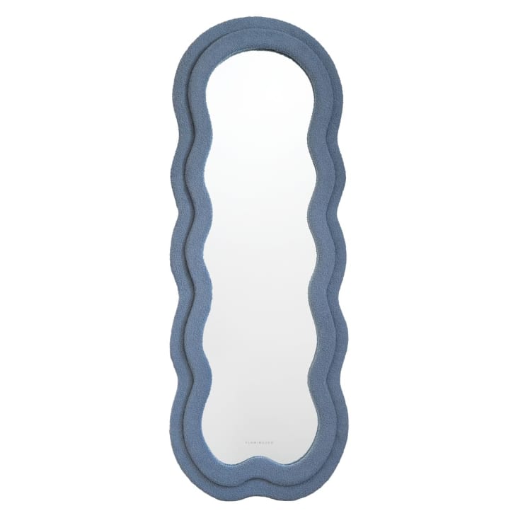 Specchio da Parete Ondulato Teddy 160x60x4cm Blu | Maisons du Monde