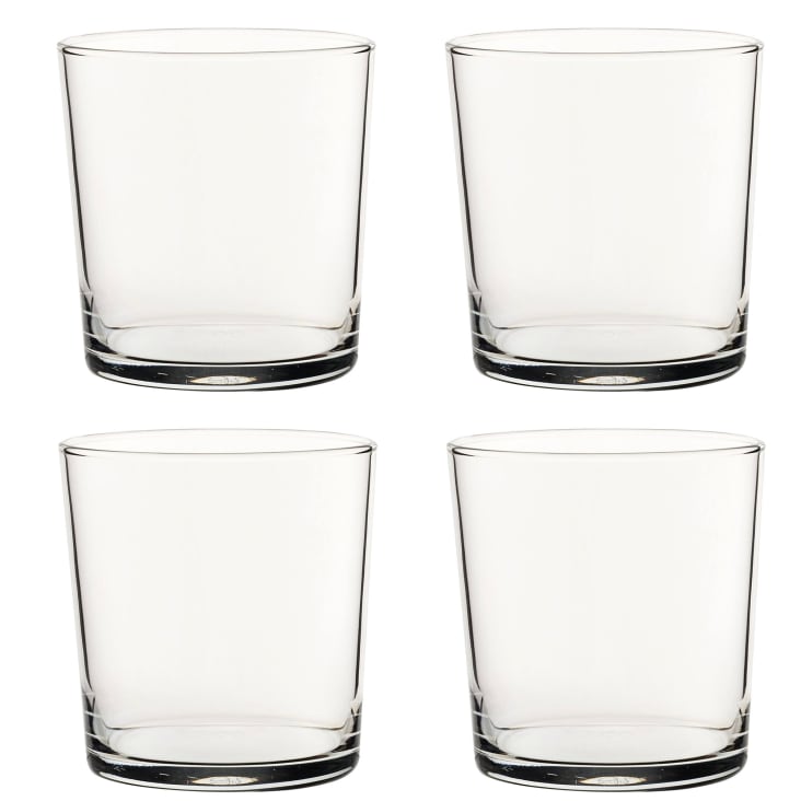 Set de 4 verres à eau en verre bistrot | Maisons du Monde