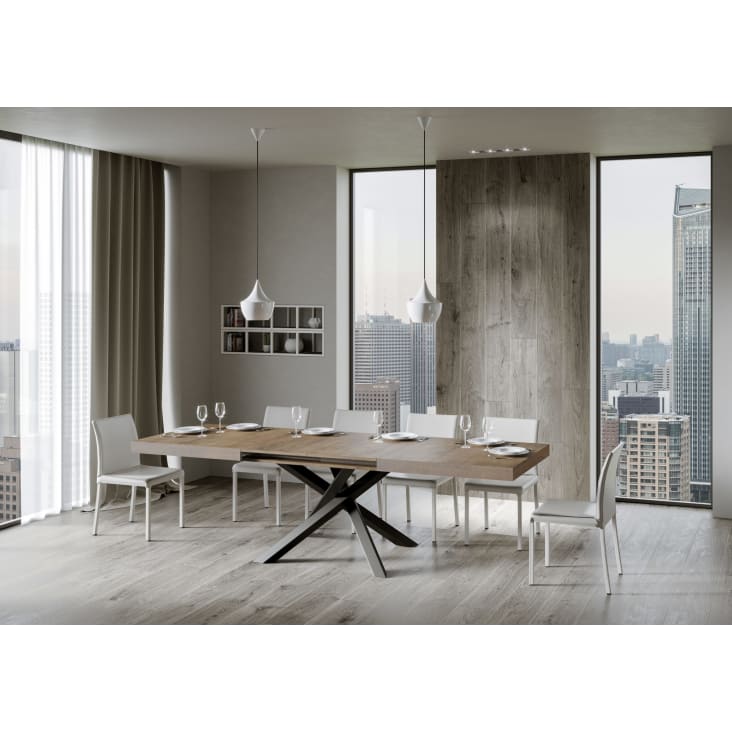 Table extensible 90x180/284 cm effet bois noyer Volantis | Maisons du Monde