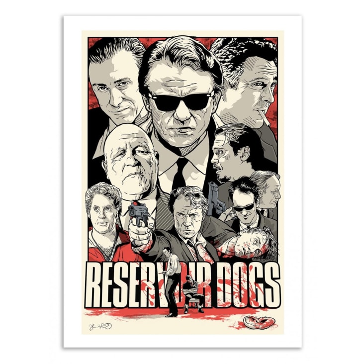 Affiche 50x70 cm - Reservoir dogs - Joshua Budich Joshua budich ...