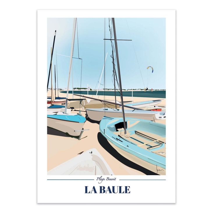 LA BAULE VERSION 2 - LPX ILLUSTRATION - Affiche d'art 50 x 70 cm Lpx ...