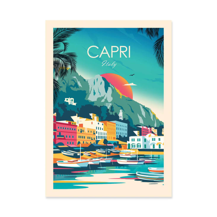 Affiche 30x40 cm - Capri Italy - Studio Inception Studio inception ...