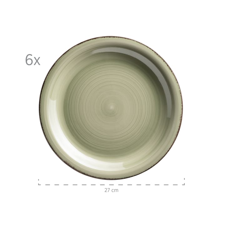 12-teiliges Teller-Set aus Steingut LUMACA | Maisons du Monde