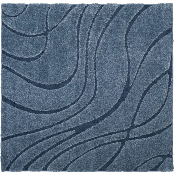 Tappeto Blu 120 X 120 Florida shag | Maisons du Monde